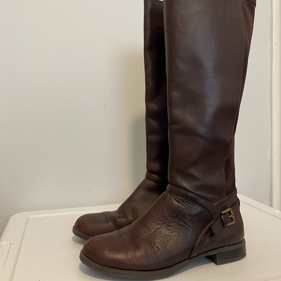 Michelle D | Shoes | Michelle D Brown Leather Knee High Boots | Poshmark